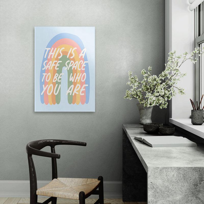 Buy This Is A Safe Space Rainbow Wall Poster Online in India | Vaaree