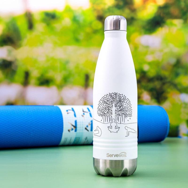Buy Zen Sip Hot & Cold Thermos Bottle (White) - 1000 ML Online in India | Vaaree