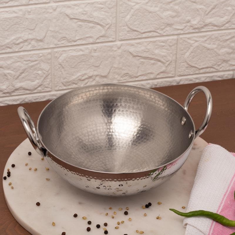 Buy Vintage Induction Safe Hammered Kadhai - 2000 ML / 9 Inches Online in India | Vaaree