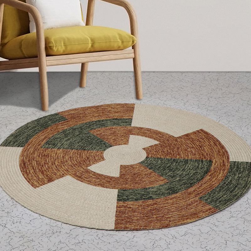 Buy Estro Round Rug - Brown & Grey Online in India | Vaaree