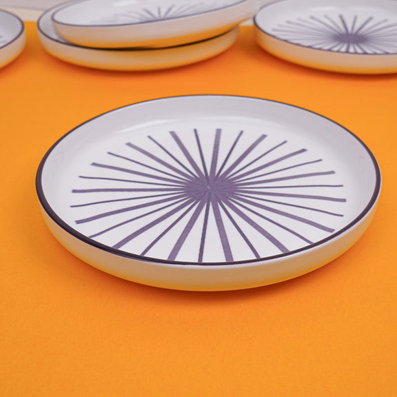 Buy Mario Maroon Snack Plate - Set Of Two Online in India | Vaaree