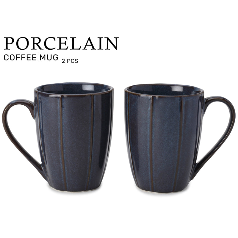 Buy Ciro Denim Blue Ceramic Mug (300 ML) - Set Of Two Online in India ...