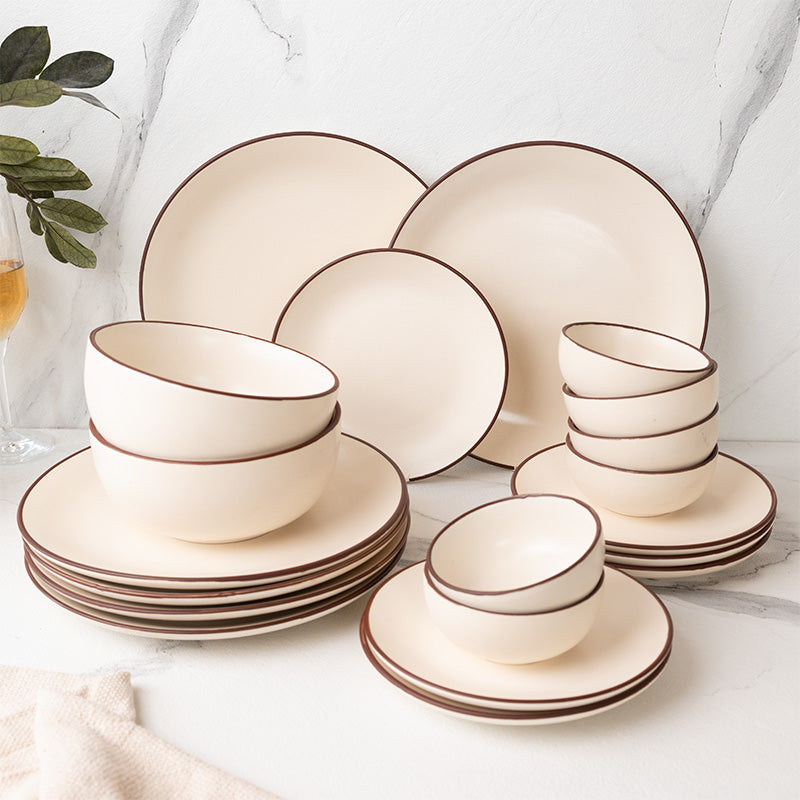 Buy Riddo Dinnerware (Off White) - Twenty Piece Set Online in India ...