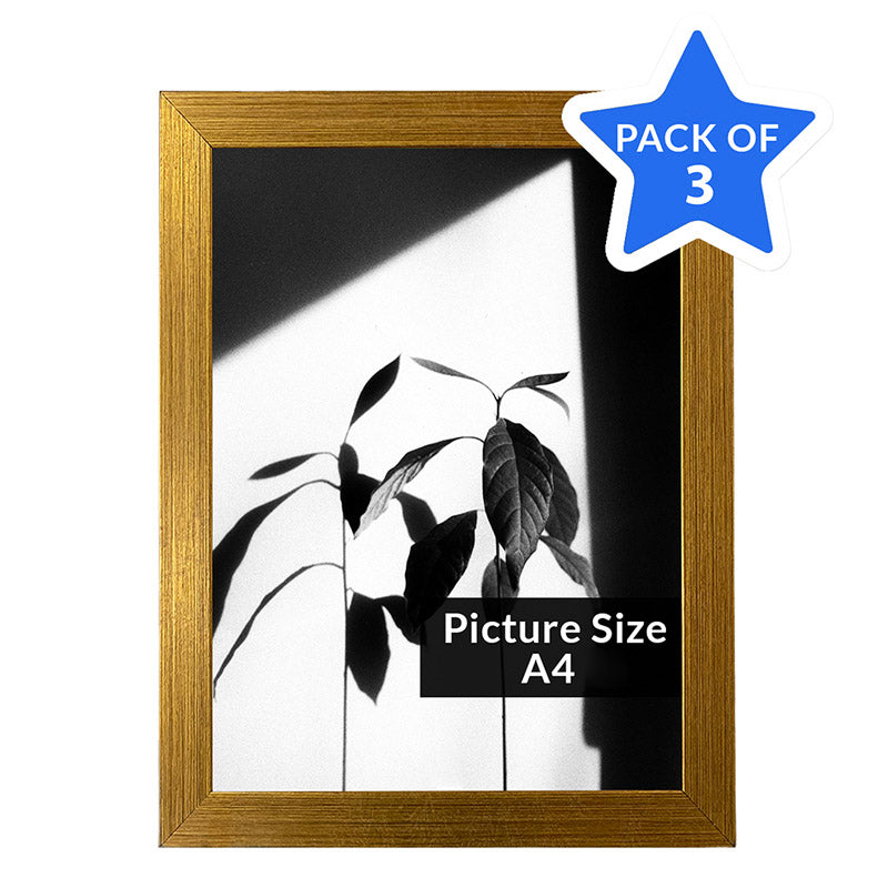 Buy Arabella Photo Frame (Gold) - Set of Three Online in India | Vaaree