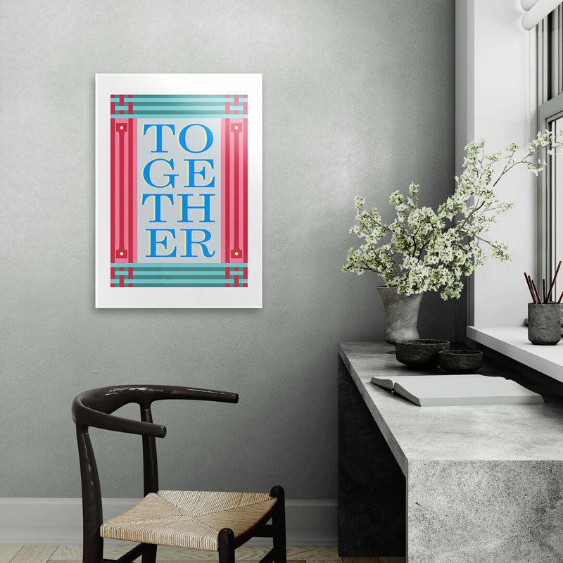 Buy Together Blue Wall Poster Online in India | Vaaree