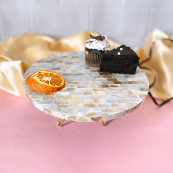 Buy Lvie Mother Of Pearl Cake Stand Online in India | Vaaree