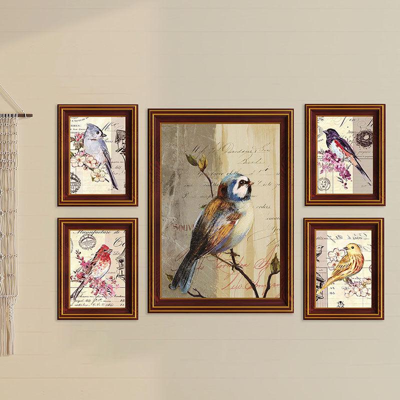 Buy Chirpy Beaks Wall Art - Set Of Five Online in India | Vaaree