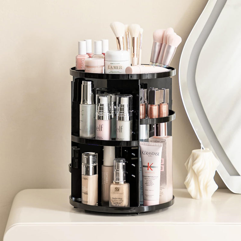 Buy Elva Multipurpose Revolving Organizer - Black Online in India | Vaaree
