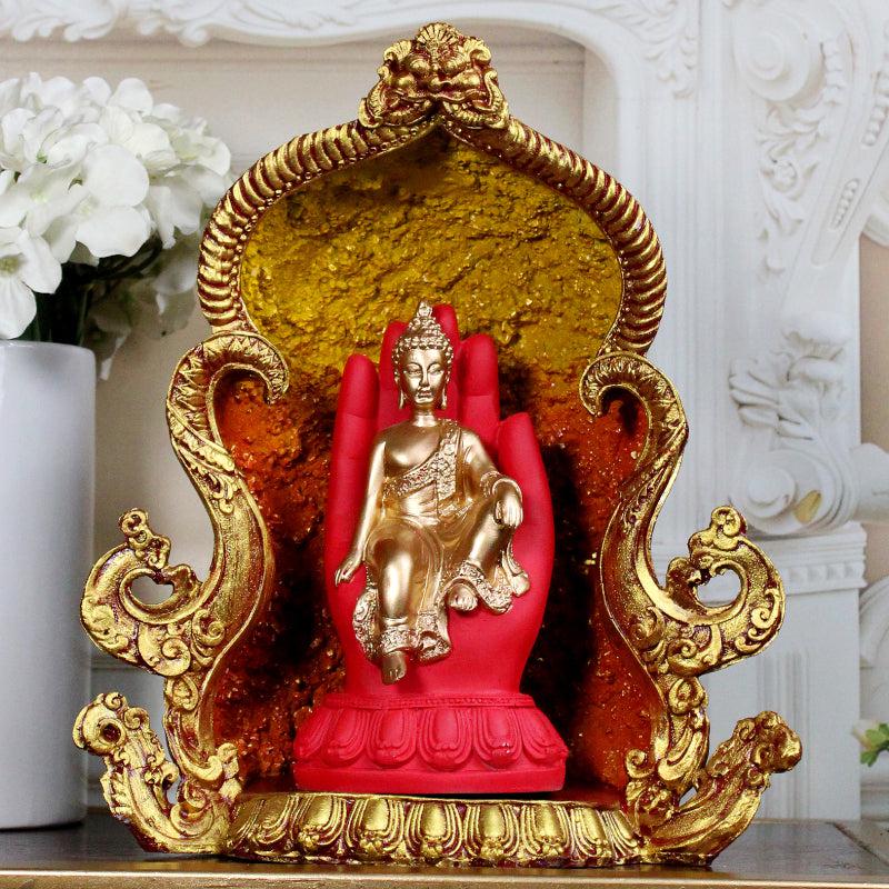 Buy Buddha Balance Showpiece - Red & Gold Online in India | Vaaree