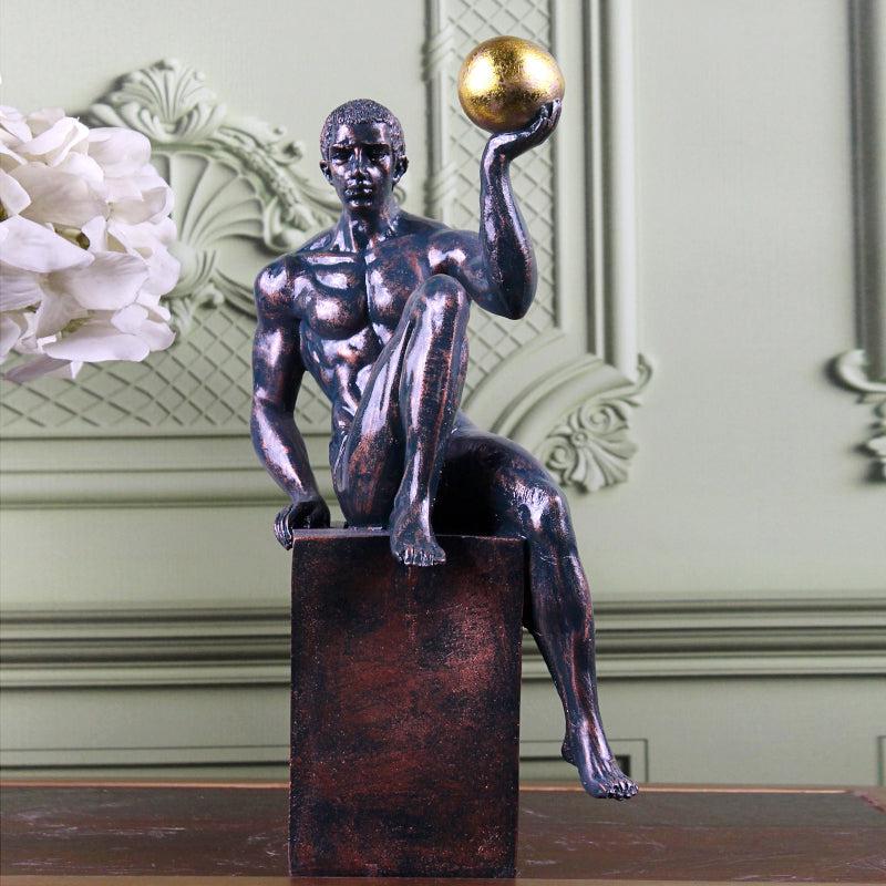 Buy Masculine Balance Showpiece - Grey & Brown Online in India | Vaaree