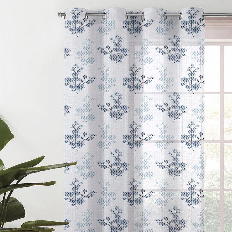 Buy Joda Floral Sheer Curtain - Grey Online in India | Vaaree