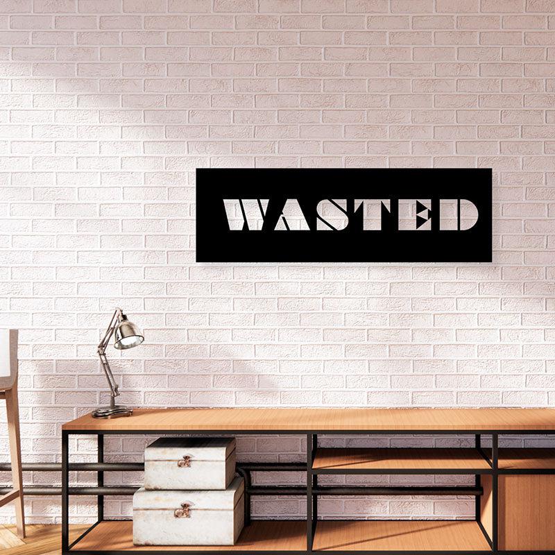 Buy Wasted Typography Wall Art Online in India | Vaaree