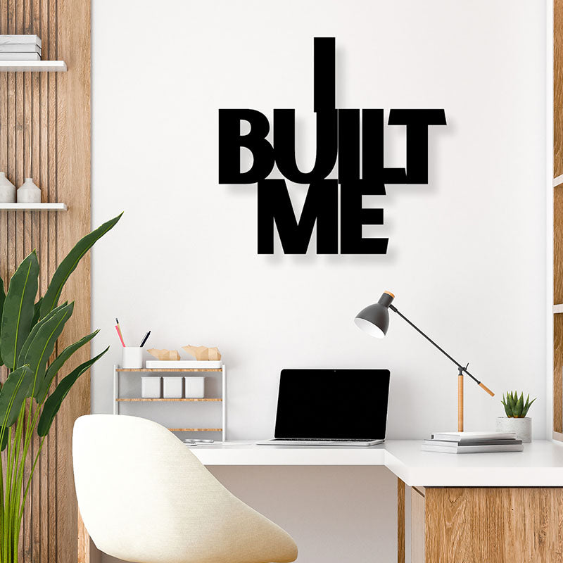 Buy I Built Me Typography Wall Art Online in India | Vaaree