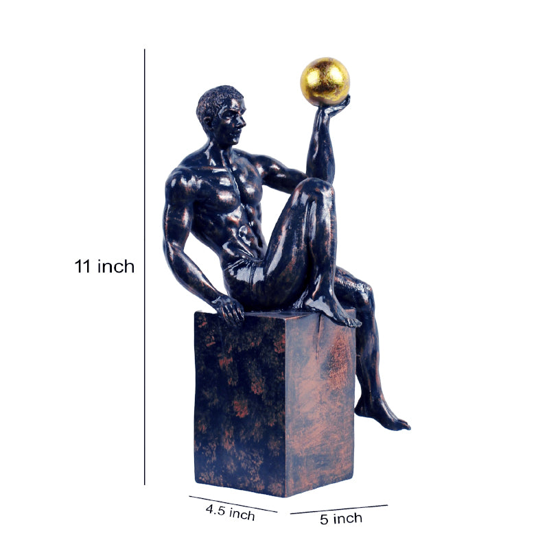 Buy Masculine Balance Showpiece - Grey & Brown Online in India | Vaaree