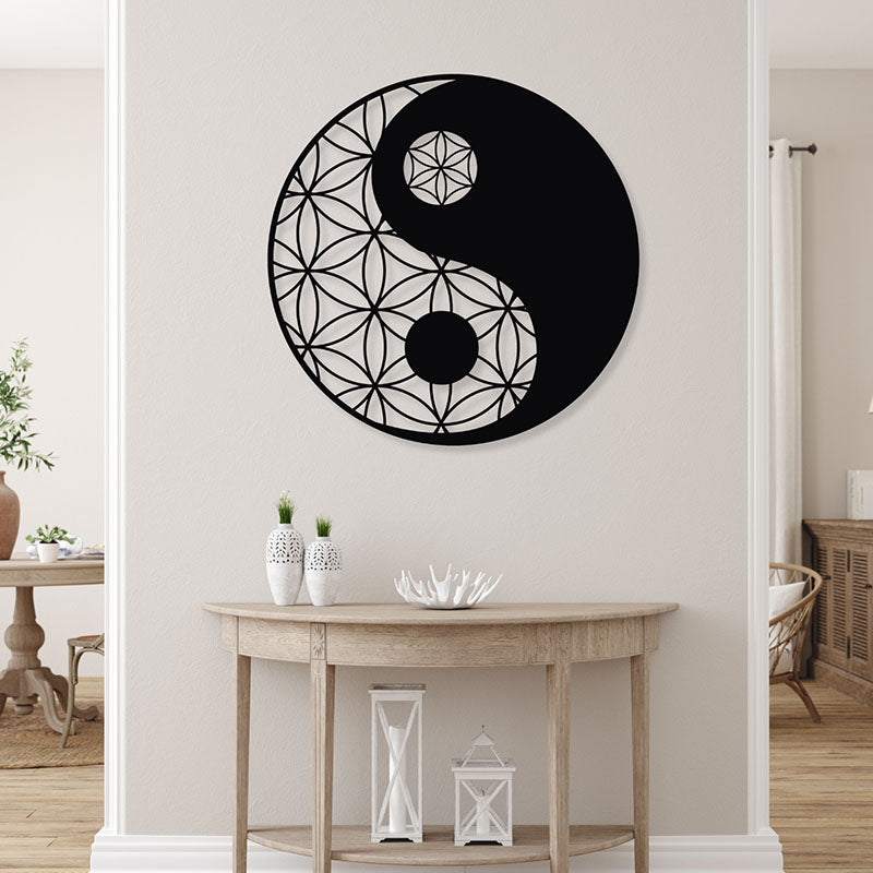Buy Yin Yang Black Wall Art Online in India | Vaaree