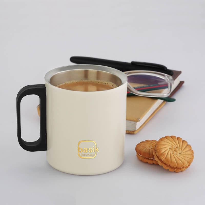 Buy Moira Stainless Steel Mug(270 ML) - Beige Online in India | Vaaree