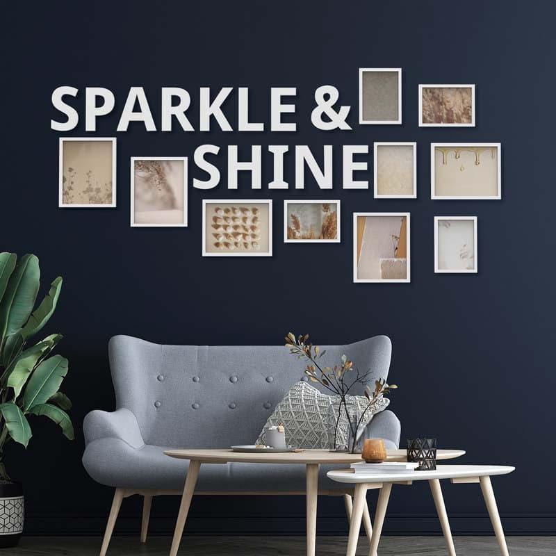 Buy Sparkle & Shine Photo Frame Collage- Set Of Ten Online in India ...