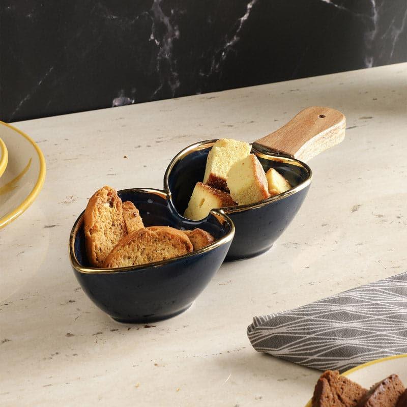 Buy Hearty Ceramic Platter - Royal Blue Online in India | Vaaree
