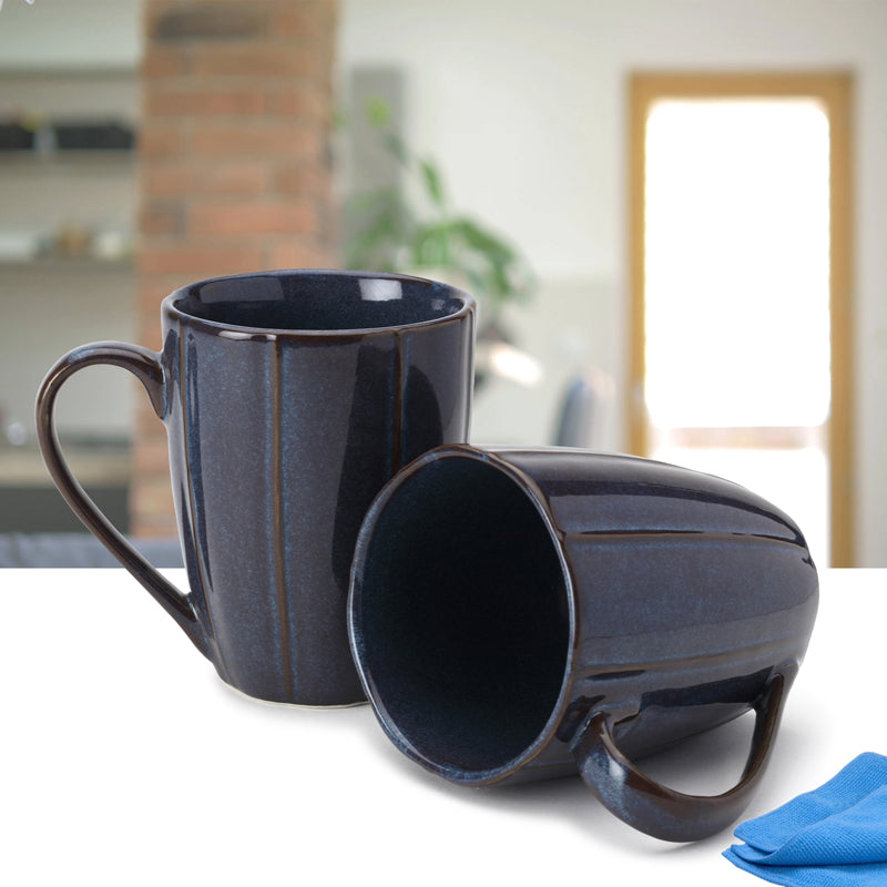 Buy Ciro Denim Blue Ceramic Mug (300 ML) - Set Of Two Online in India ...