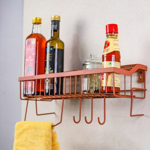 Buy Ferrous Fun Wall Mounted Kitchen Rack Online in India | Vaaree