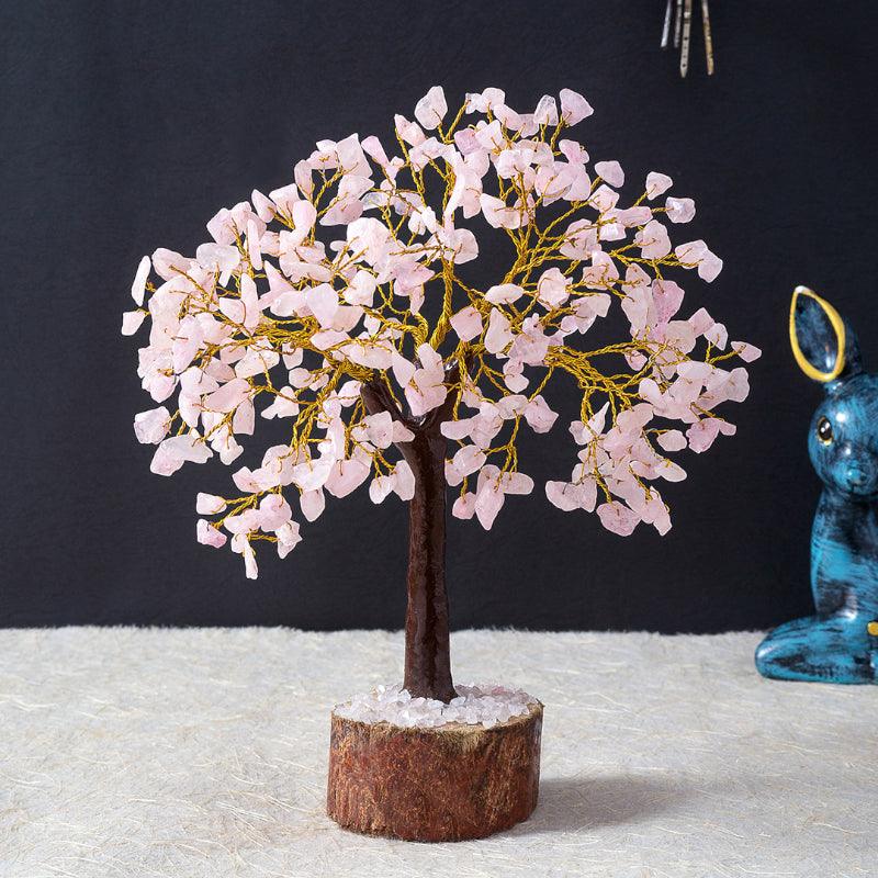 Buy Agate Wish Tree Handcrafted Showpiece - Light Pink Online in India ...