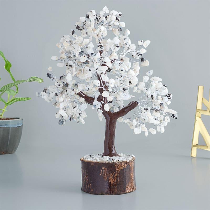 Buy Elina Crystal Stone Wish Tree Showpiece - White Online in India ...