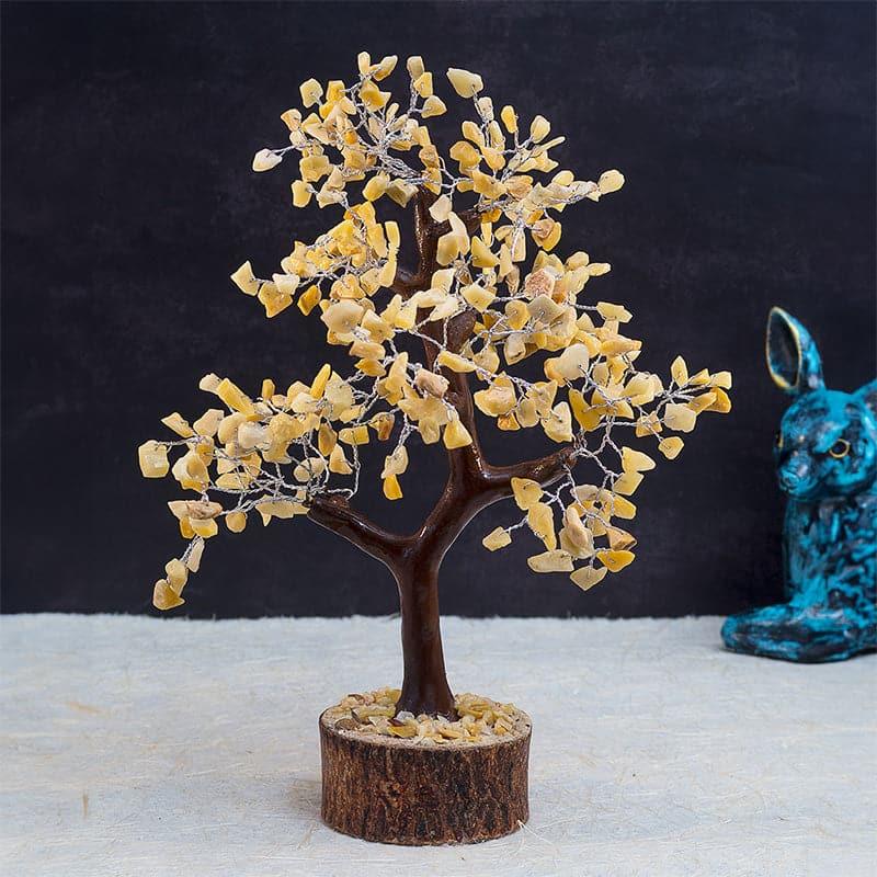 Buy Elina Crystal Stone Wish Tree Showpiece - Yellow Online in India ...