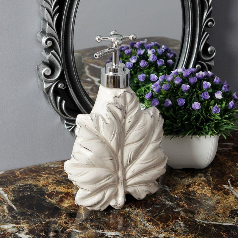Buy Maple Leaf Basin Soap Dispenser - Ivory Online in India | Vaaree