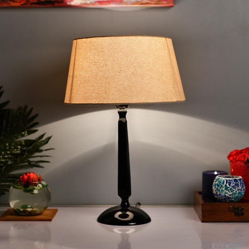 Buy Marvel Luminary Black Table Lamp - Khadi Online in India | Vaaree